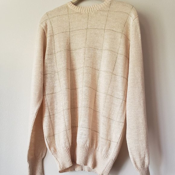 Alberto Tosi | Sweaters | Mens Alberto Tosi Ivory Pullover Linen ...